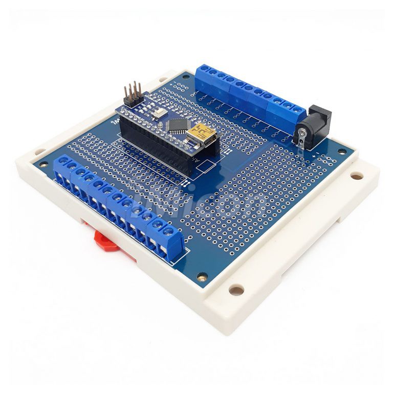 บอร์ด Arduino Nano ProtoPCB พร้อมกล่องและชุดประมวลผล