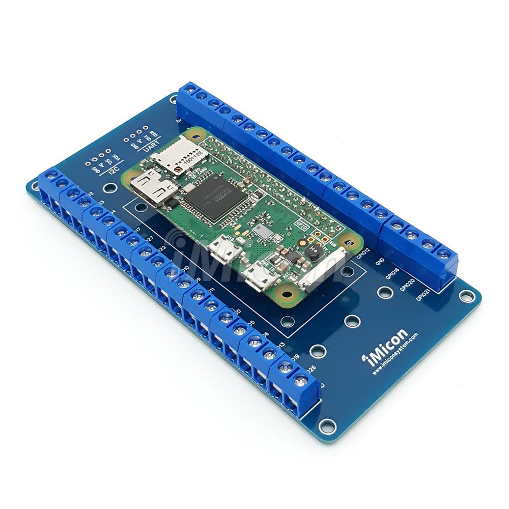 บอร์ด DIN Rail Raspberry Pi Zero Screw Terminal สำหรับยึดราง DIN Rail