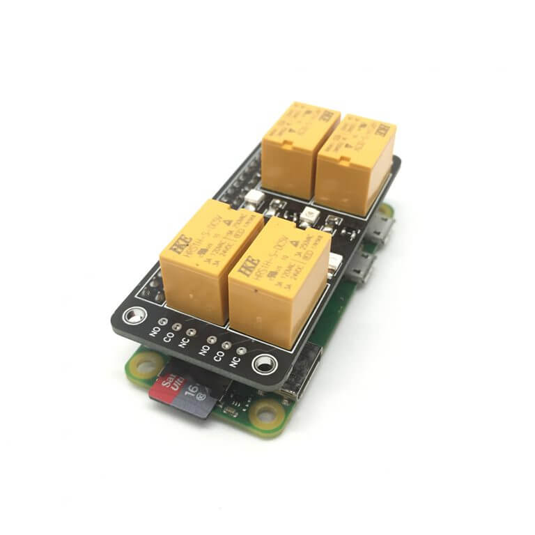 Raspberry Pi Zero Relay HAT 4CH โมดูล Relay 4 ช่อง