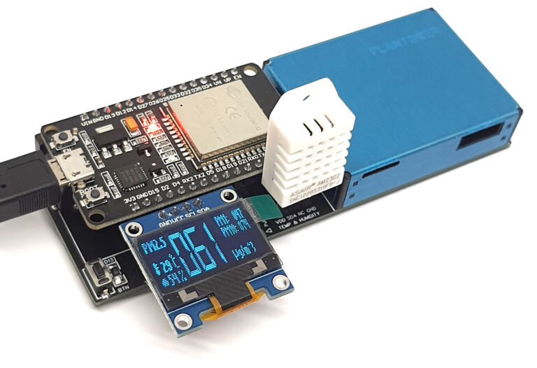 ชุด Dustation Dev Kit V1.4 บอร์ดเซ็นเซอร์วัดฝุ่น PM2.5 พร้อม ESP32 และ PMS7003