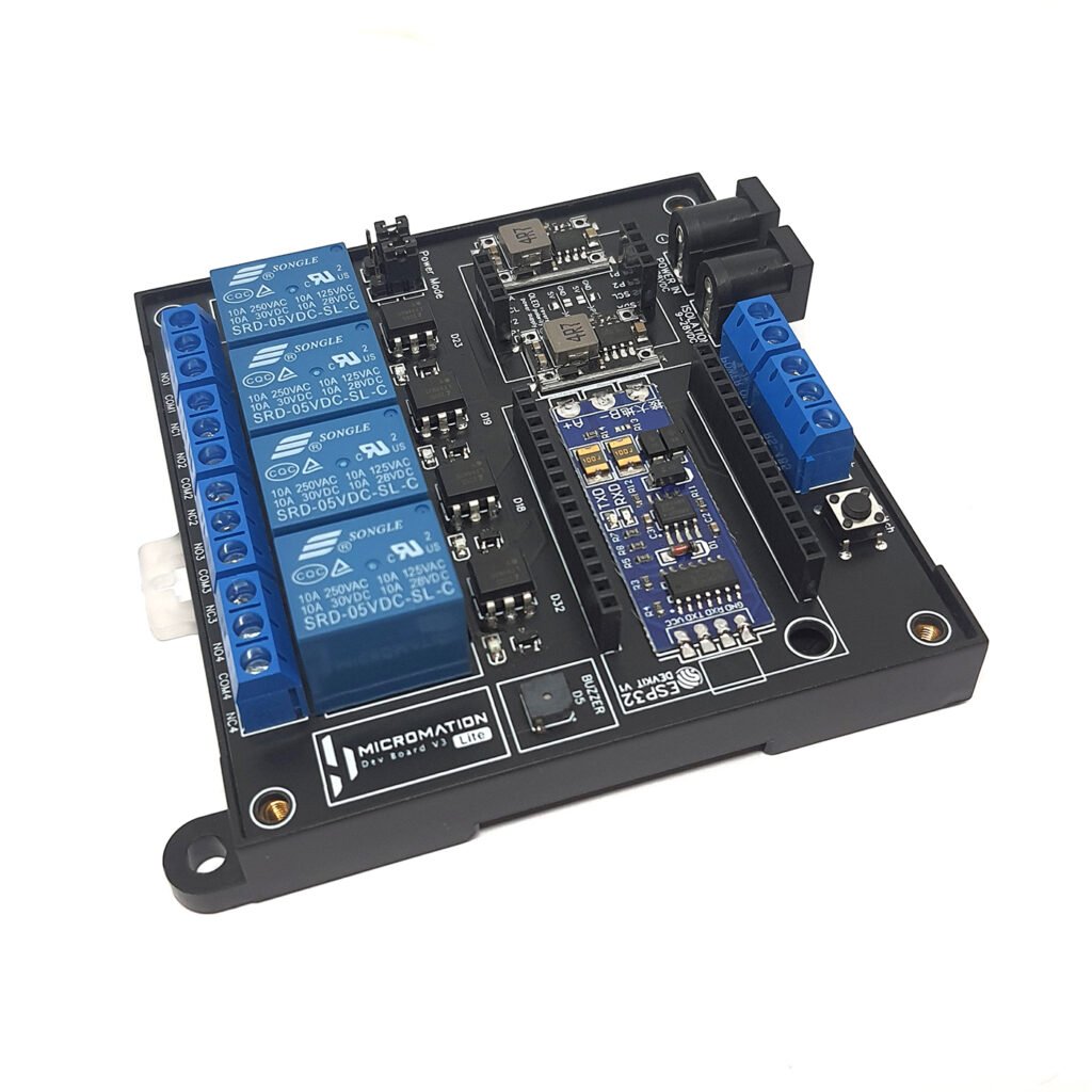 ESP32 | ชุดบอร์ด Micromation Dev Board V3 Lite Relay board 4 Channel ...