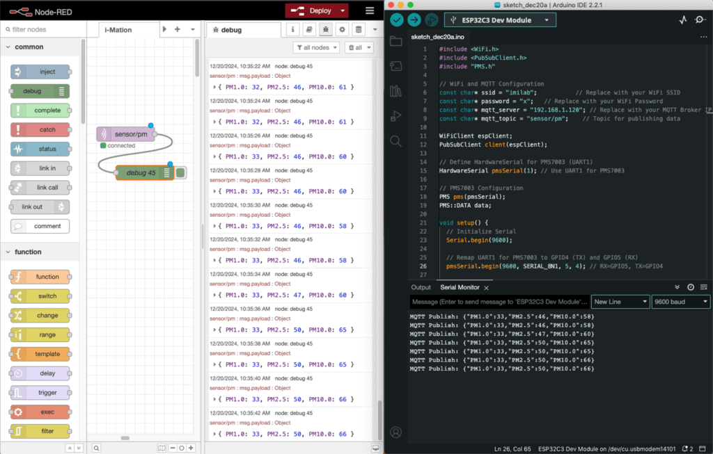 PMS7003 DIY วัดฝุ่น IoT ด้วยตนเอง อุปกรณ์ครบ มีโค้ดตัวอย่าง - อิมิคอน ...